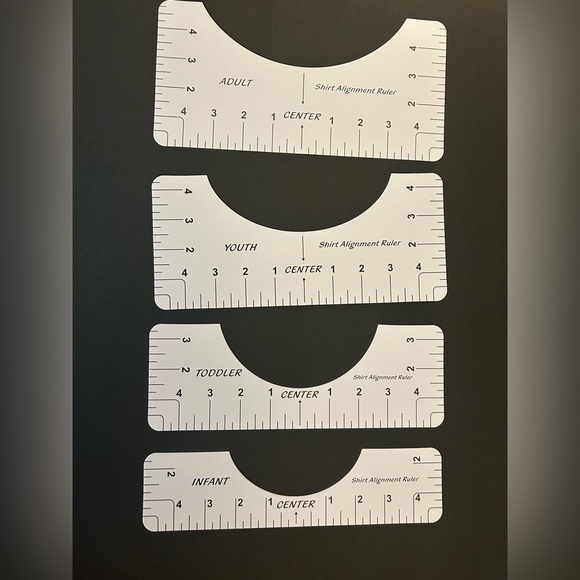 T-Shirt Ruler Alignment Tool | Art | 4pcs Tshirt Ruler Guide Pvc ...